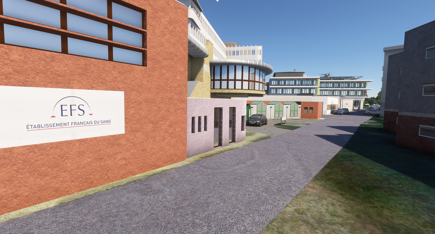 HROA Centre Hospitalier de Roanne for Microsoft Flight Simulator | MSFS