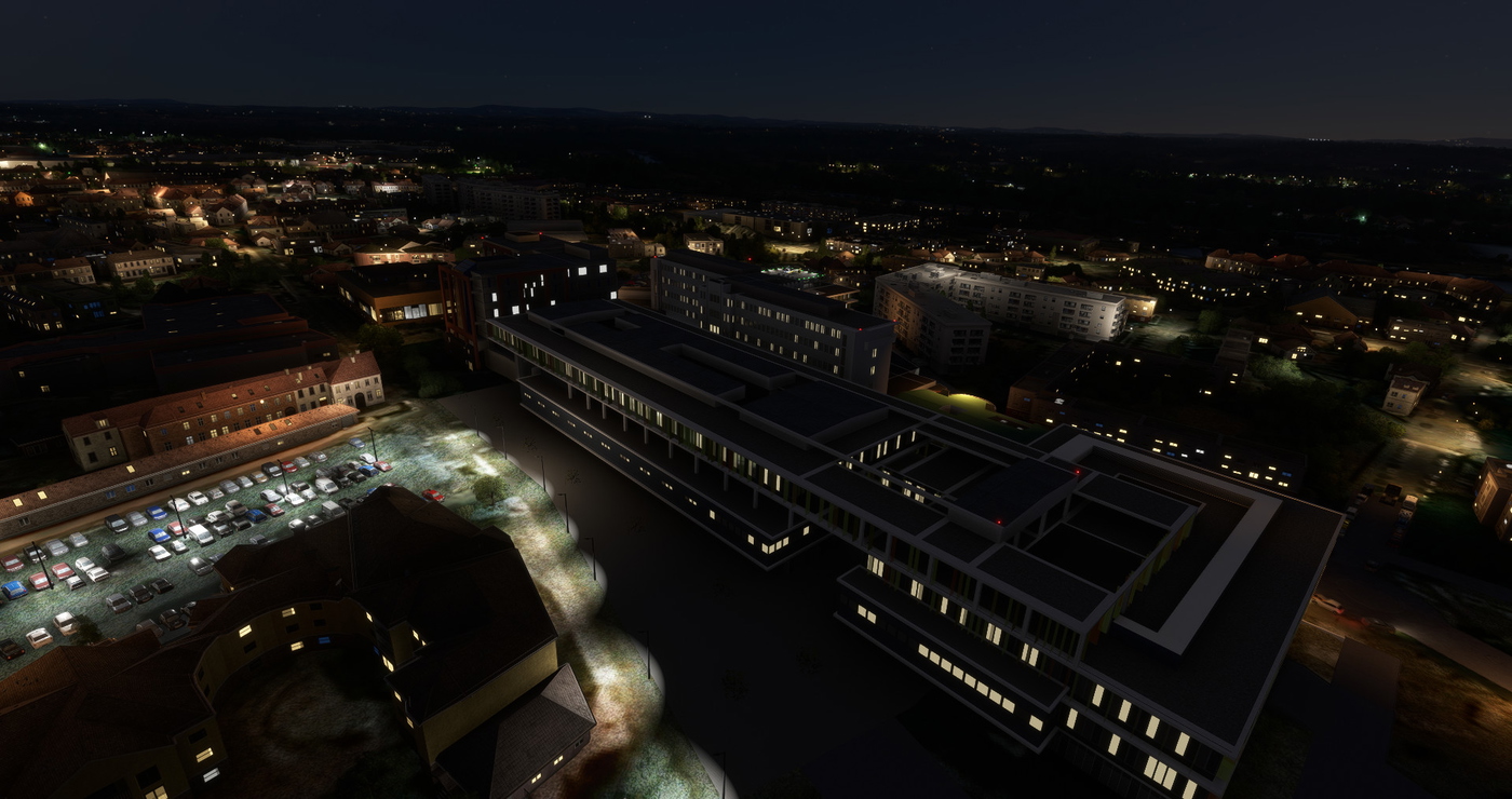 HROA Centre Hospitalier de Roanne for Microsoft Flight Simulator | MSFS
