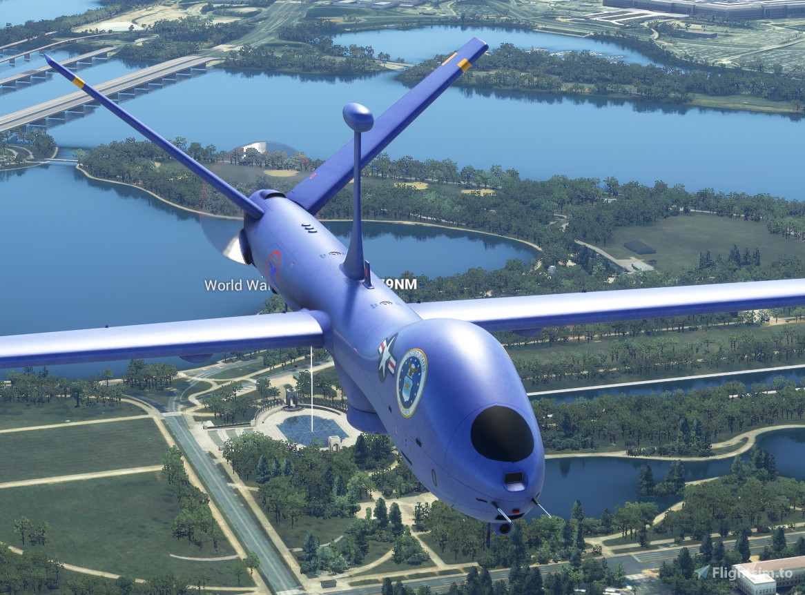 HVN900 UAV Drone USA for Microsoft Flight Simulator | MSFS