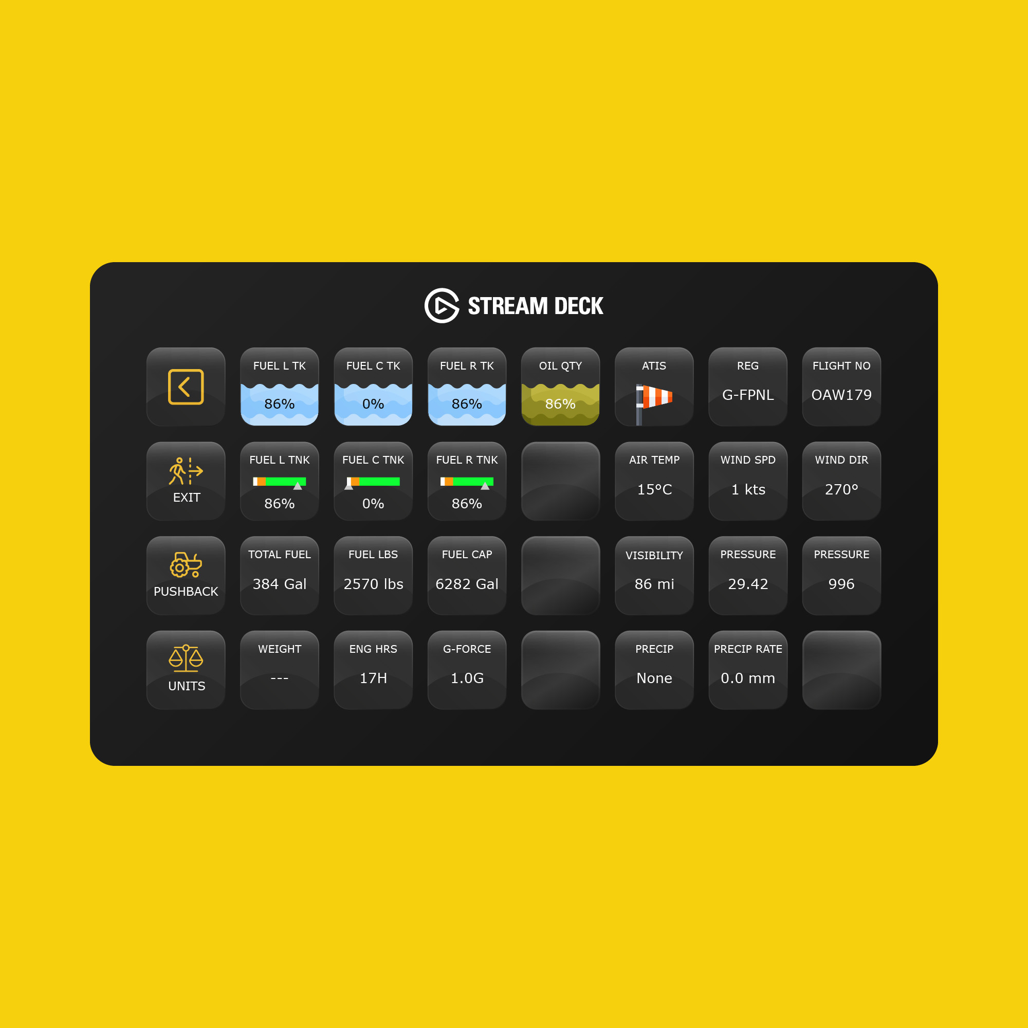 Flight Panels - iFly 737 Max 8 Stream Deck Profile for Microsoft Flight ...