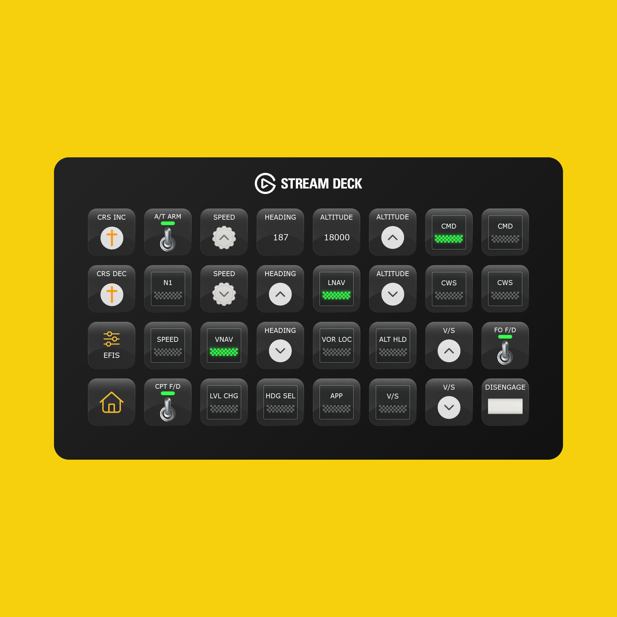 Flight Panels - iFly 737 Max 8 Stream Deck Profile for Microsoft Flight ...