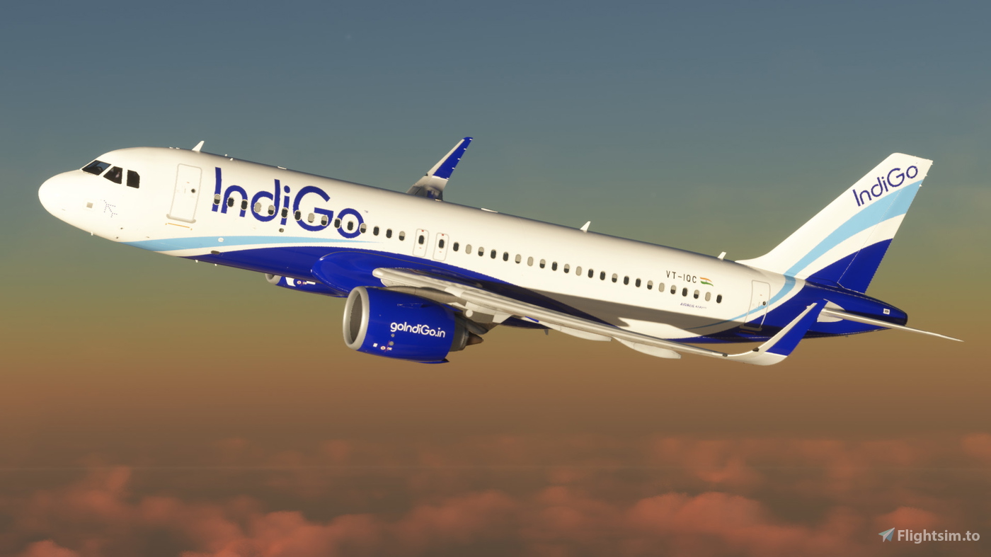 IndiGo Ultra-Realistic VT-IQC || Inibuilds A320neo for Microsoft Flight ...