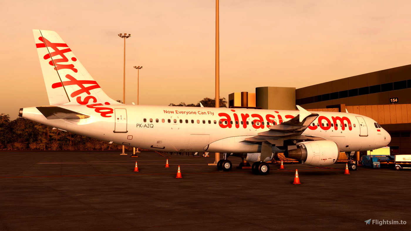 8K | Indonesia AirAsia PK-AZQ for Microsoft Flight Simulator | MSFS