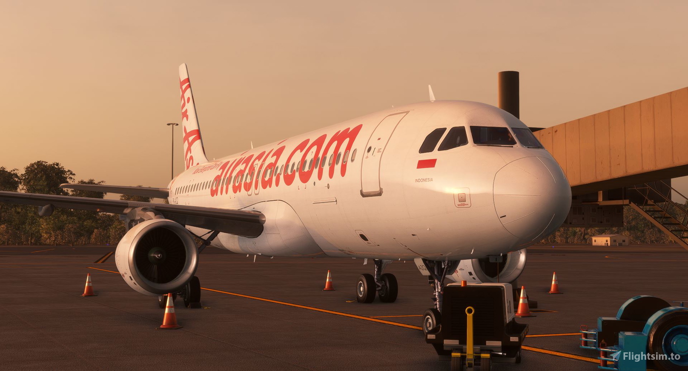8K | Indonesia AirAsia PK-AZQ for Microsoft Flight Simulator | MSFS
