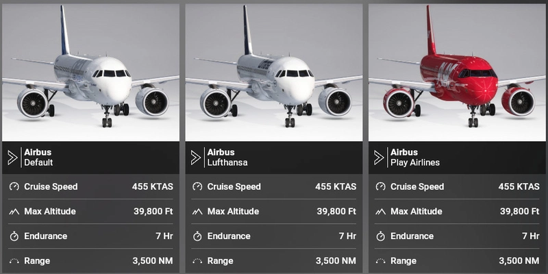 Vanilla Thumbnails for Airbus A320neo on Microsoft Flight Simulator
