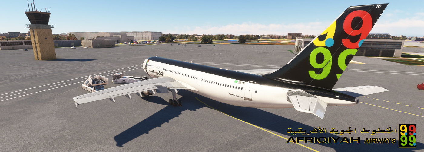 INI Builds A300-600R Afriqiyah Airways 5A-IAY 对于 Microsoft Flight ...