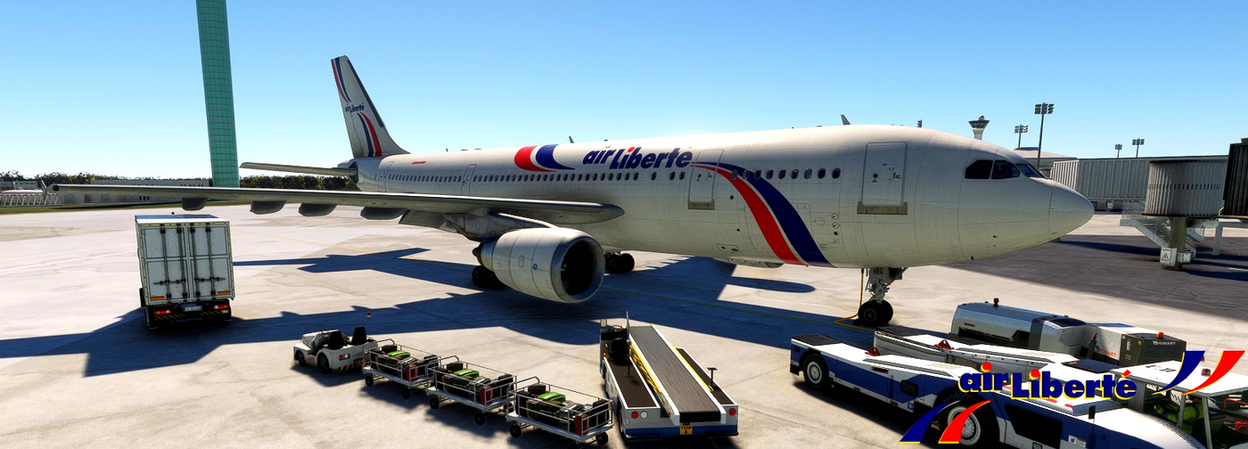 INI Builds A300-600R PW Air Liberte F-GHEF for Microsoft Flight ...
