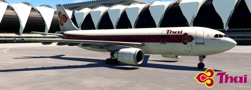 INI Builds Airbus A300-600R Thai Airways HS-TAA for Microsoft Flight ...