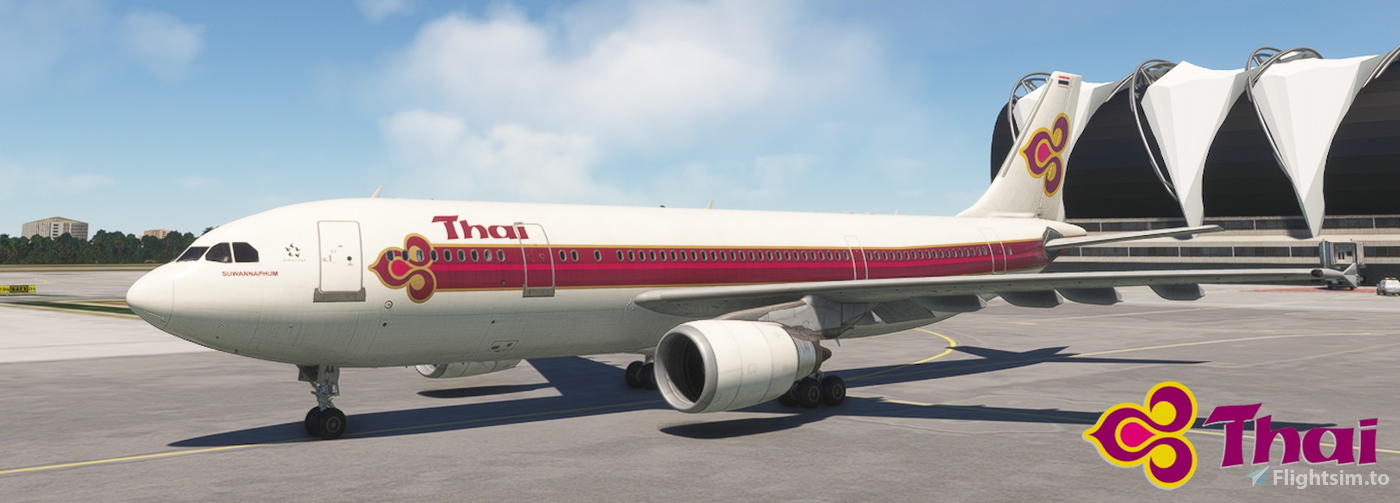 INI Builds Airbus A300-600R Thai Airways HS-TAA for Microsoft Flight ...