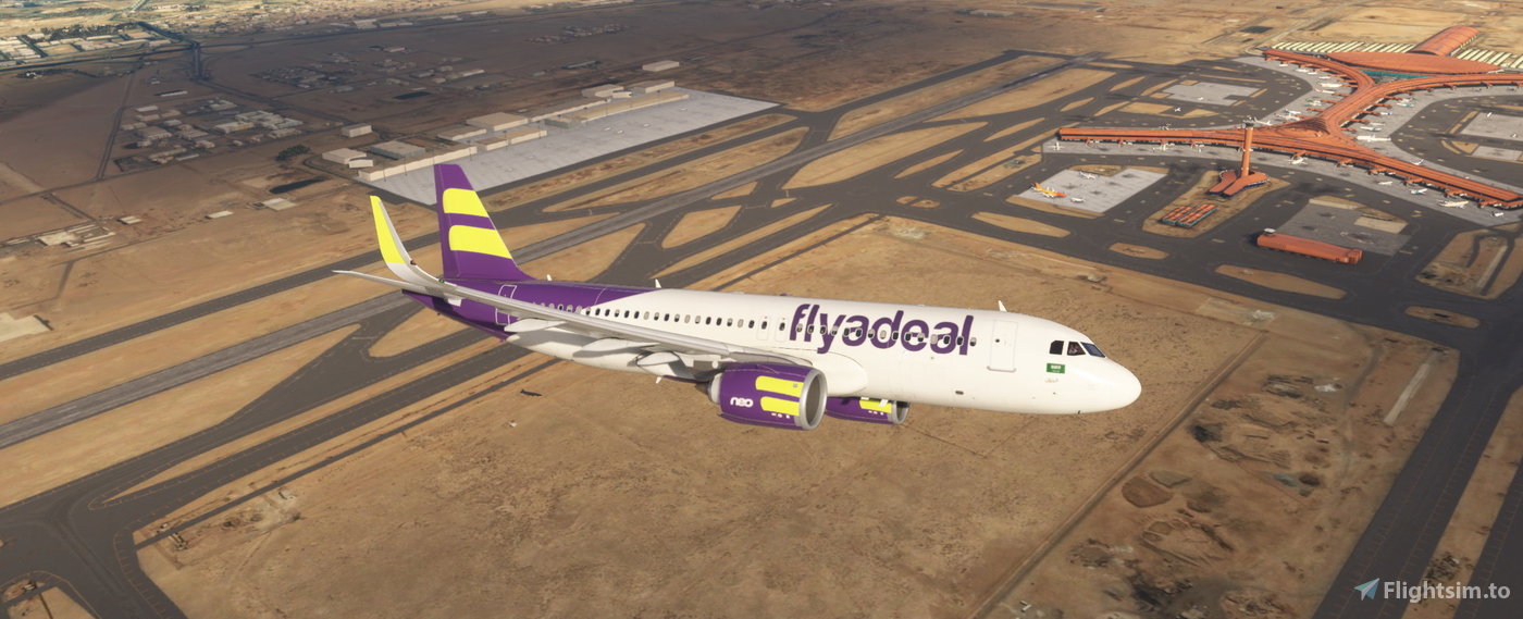 IniBuilds A320neo Flyadeal HZ-FAX for Microsoft Flight Simulator | MSFS