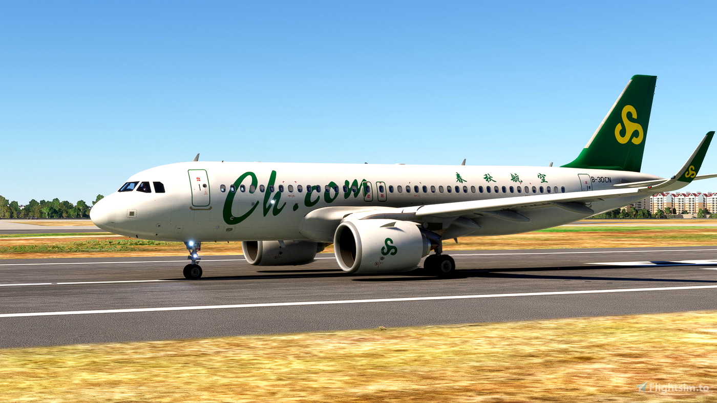 iniBuild A320neo Spring Airlines 春秋航空 B-30CN 8K for Microsoft Flight ...