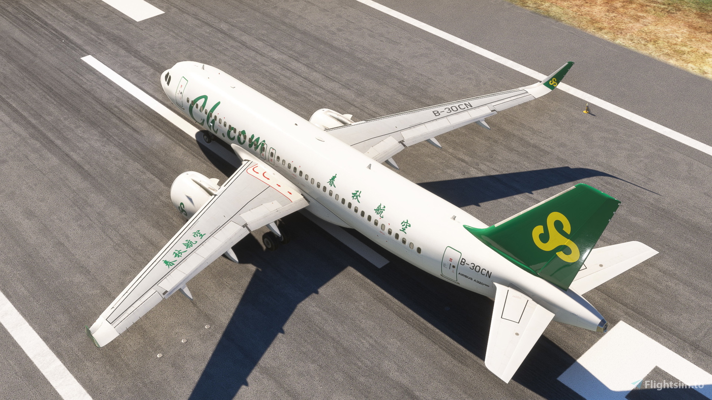 iniBuild A320neo Spring Airlines 春秋航空 B-30CN 8K for Microsoft Flight ...
