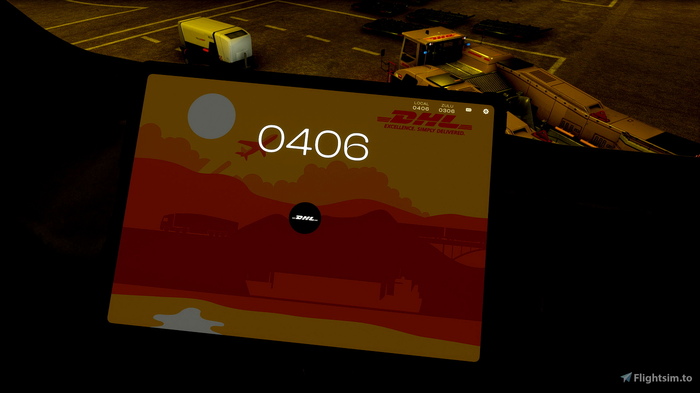iniBuilds A300-600F DHL EFB (Tablet) for Microsoft Flight Simulator | MSFS