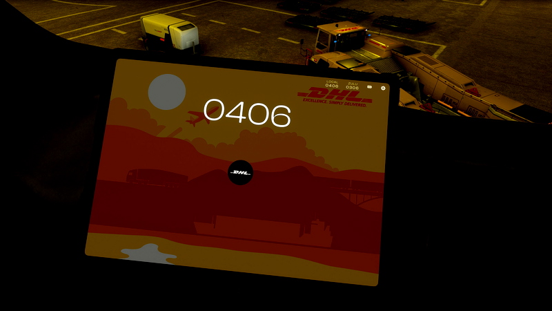 iniBuilds A300-600F DHL EFB (Tablet) for Microsoft Flight Simulator | MSFS