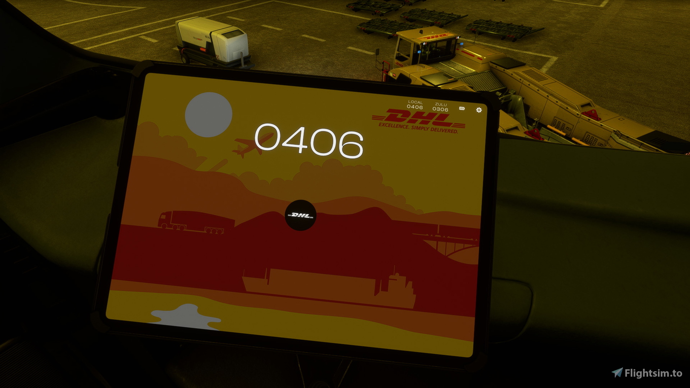 iniBuilds A300-600F DHL EFB (Tablet) for Microsoft Flight Simulator | MSFS