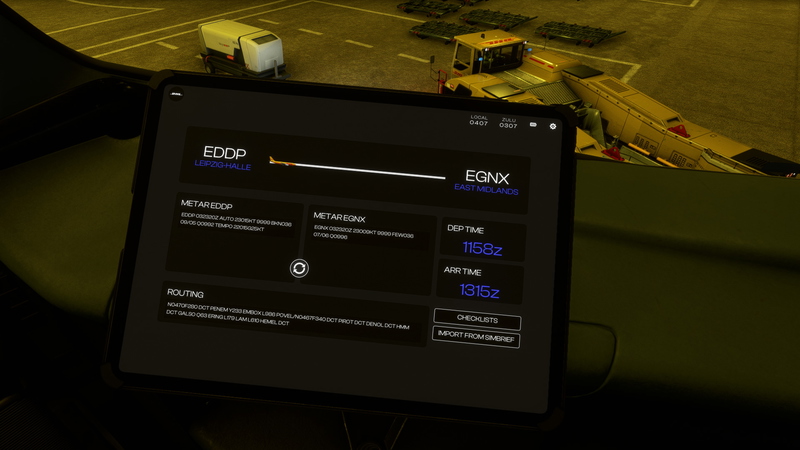 iniBuilds A300-600F DHL EFB (Tablet) for Microsoft Flight Simulator | MSFS