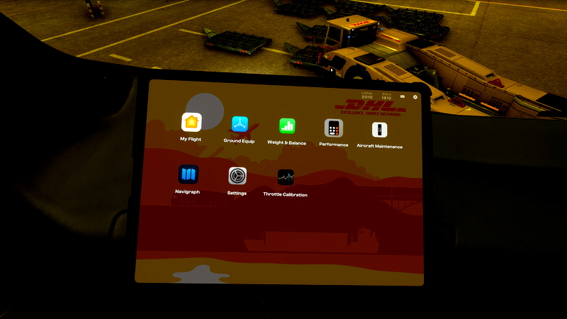 iniBuilds A300-600F DHL EFB (Tablet) for Microsoft Flight Simulator | MSFS