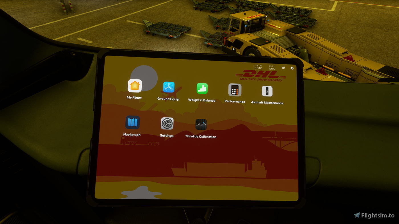 iniBuilds A300-600F DHL EFB (Tablet) for Microsoft Flight Simulator | MSFS
