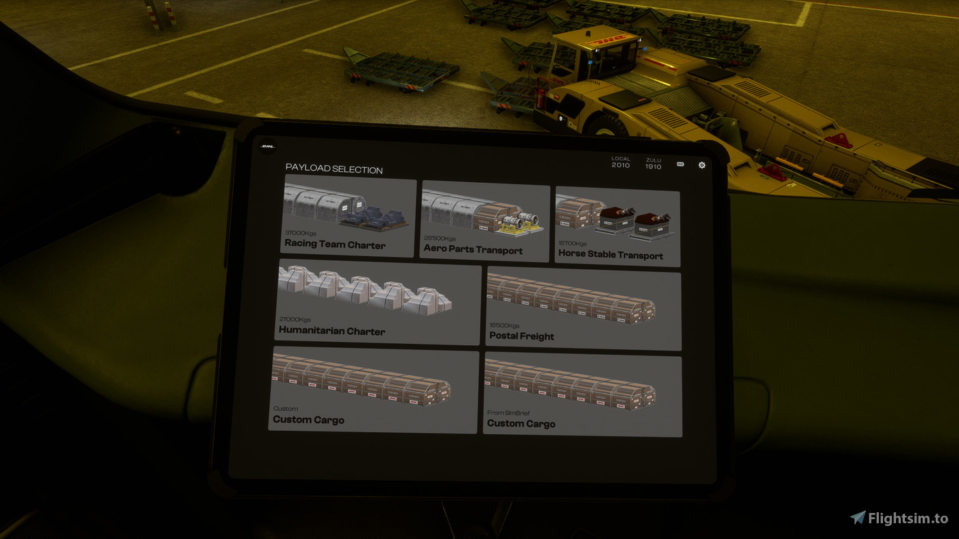 iniBuilds A300-600F DHL EFB (Tablet) for Microsoft Flight Simulator | MSFS