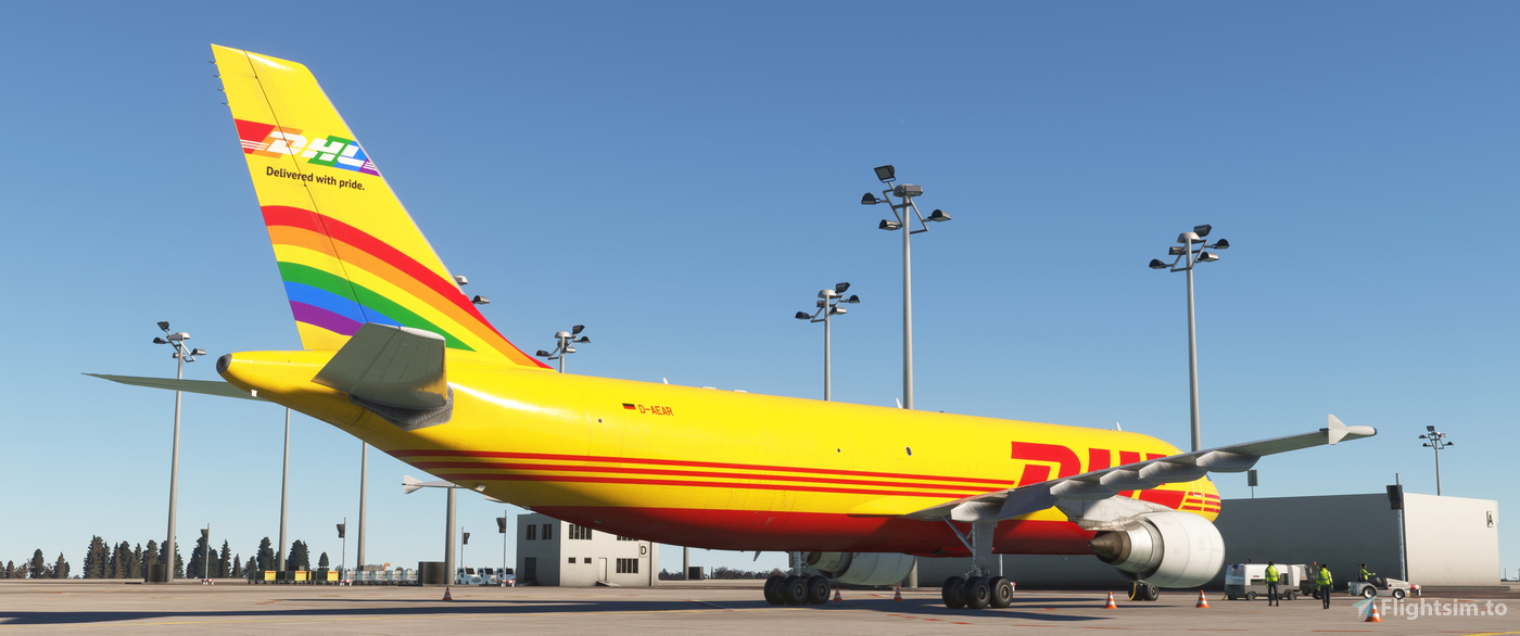 iniBuilds A300 | DHL (EAT-LEJ) D-AEAR | Delivered with pride. のために ...