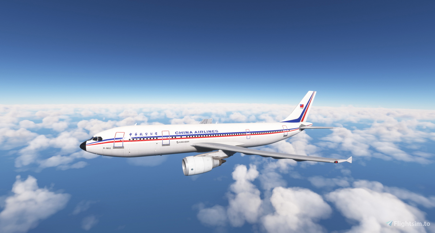 Inibuilds A300 PW China Airlines B-1802 for Microsoft Flight Simulator ...