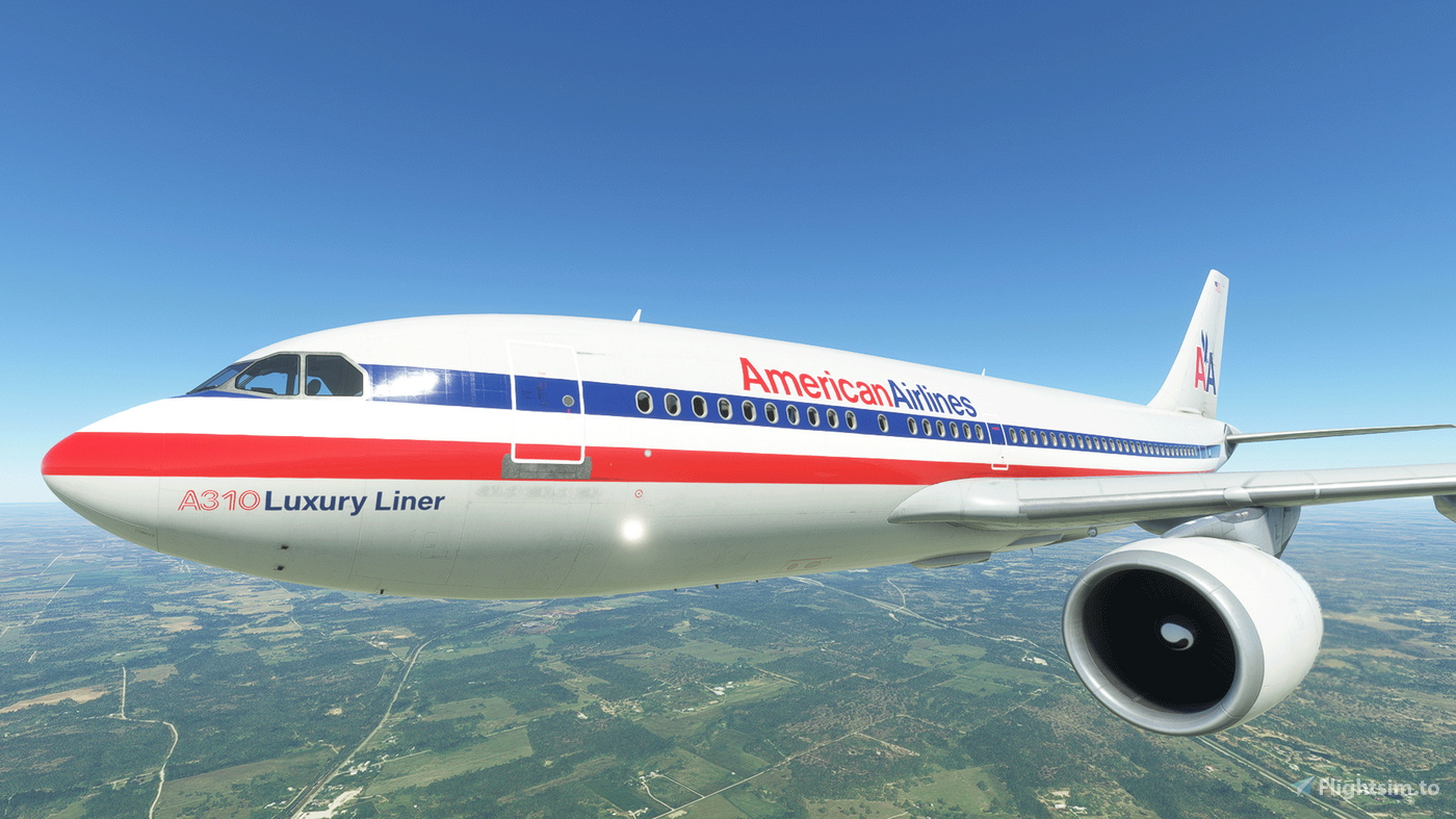 iniBuilds A310 American Airlines - no metal (N91050) for Microsoft ...
