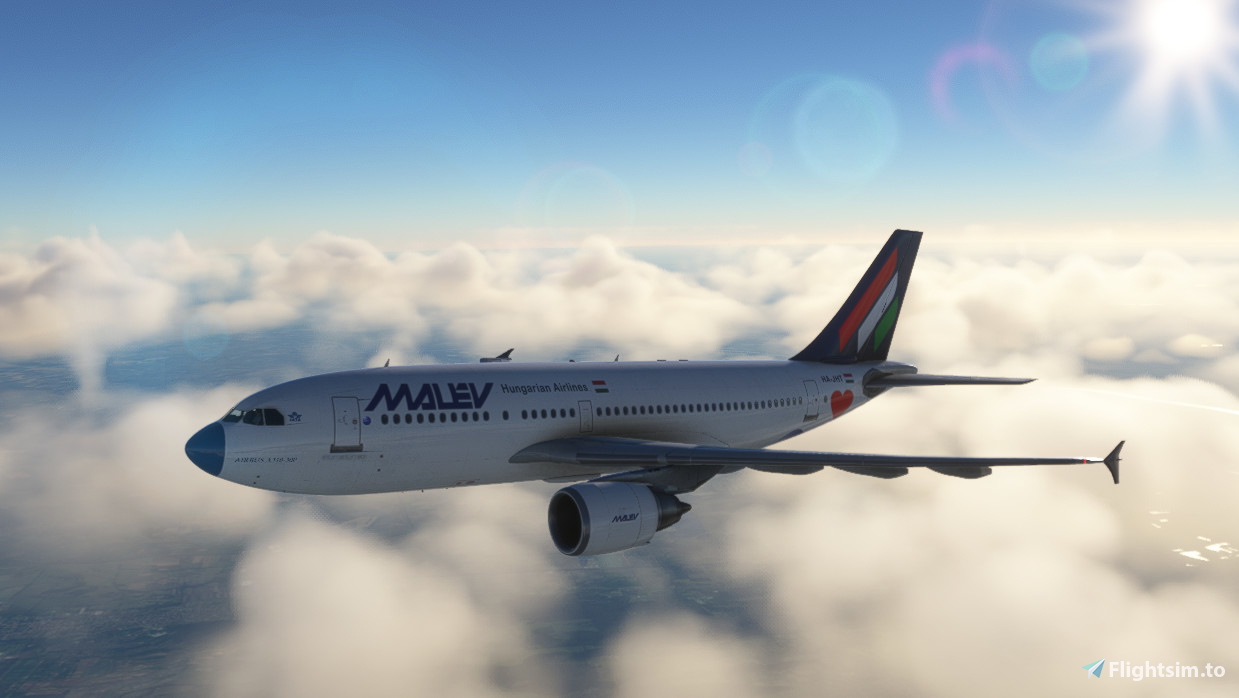 [iniBuilds A310] Malev Hungarian Airlines (Malév "Hearth Sticker ...