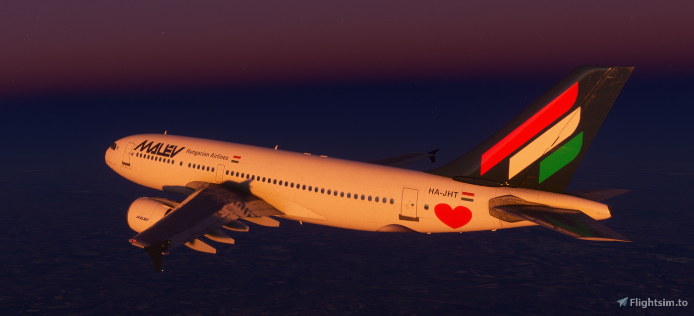 [iniBuilds A310] Malev Hungarian Airlines (Malév "Hearth Sticker ...