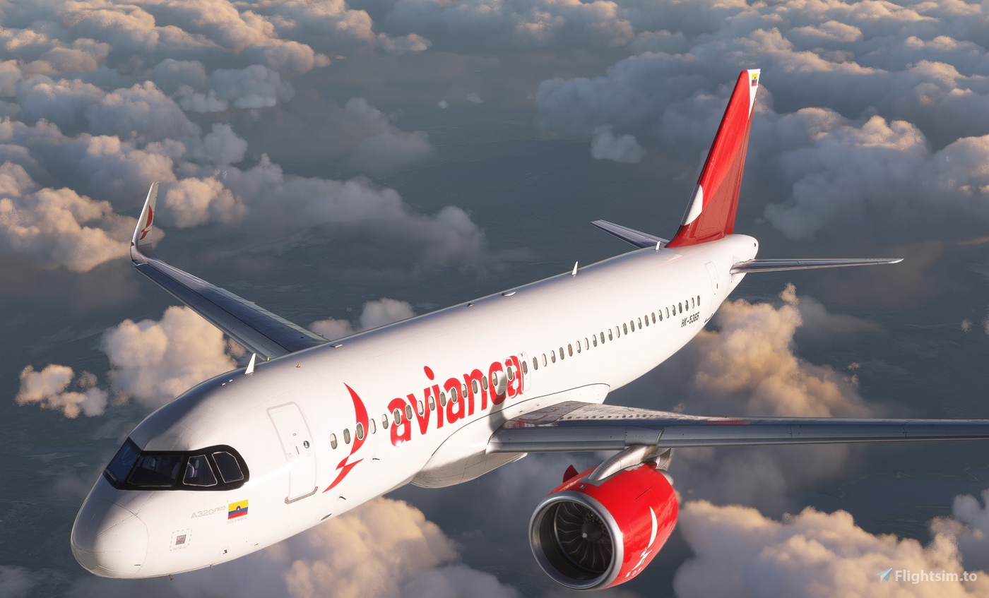 [IniBuilds A320] Avianca Colombia Airbus A320 Neo V2 para Microsoft ...