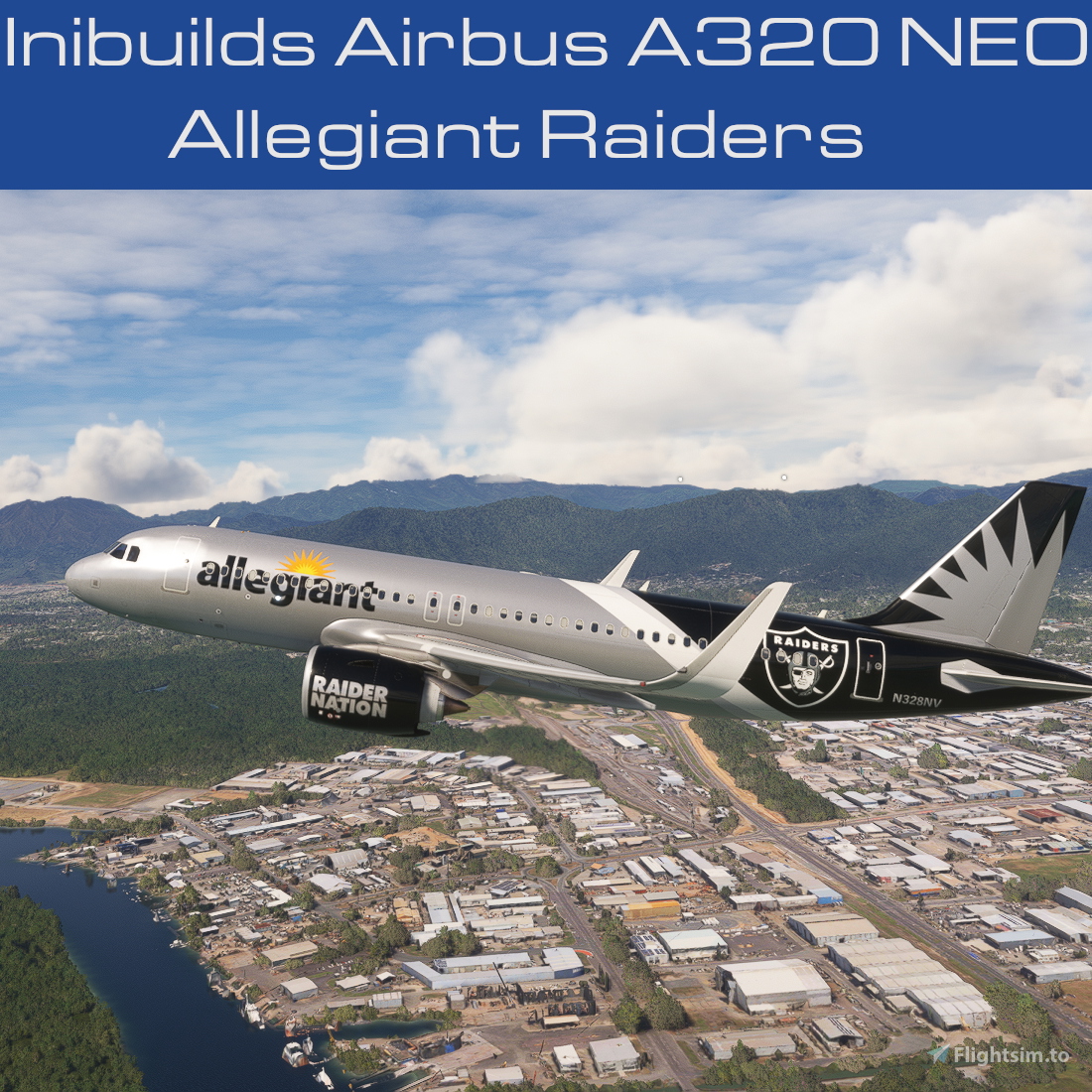 Inibuilds A320 NEO Allegiant Raiders for Microsoft Flight Simulator | MSFS