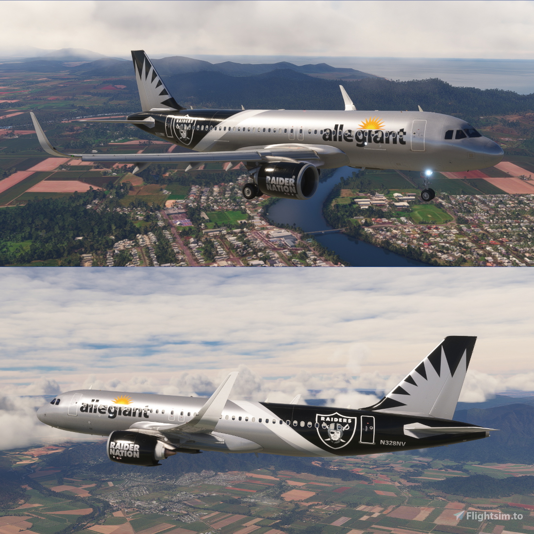 Inibuilds A320 NEO Allegiant Raiders for Microsoft Flight Simulator | MSFS