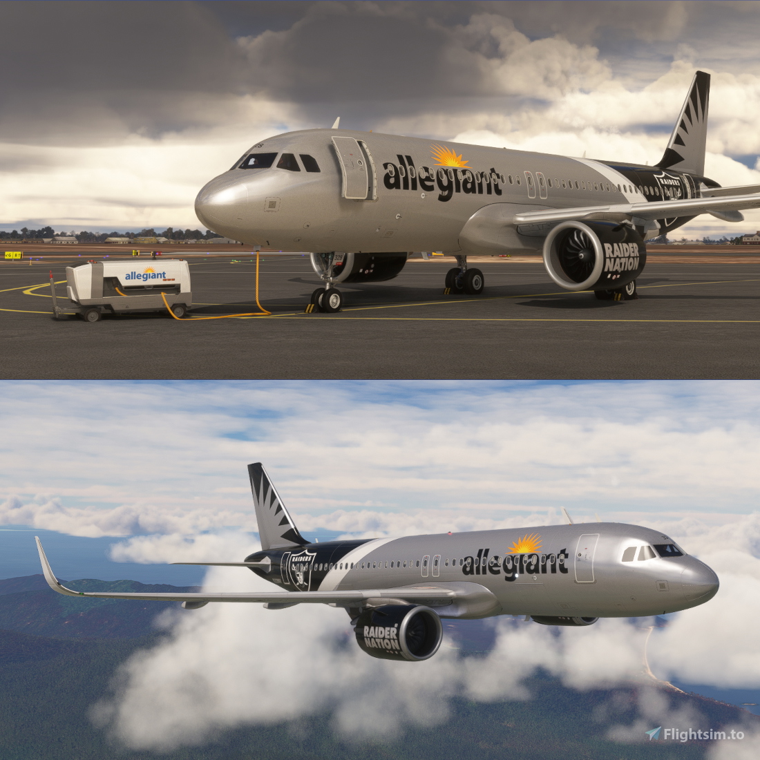 Inibuilds A320 NEO Allegiant Raiders for Microsoft Flight Simulator | MSFS