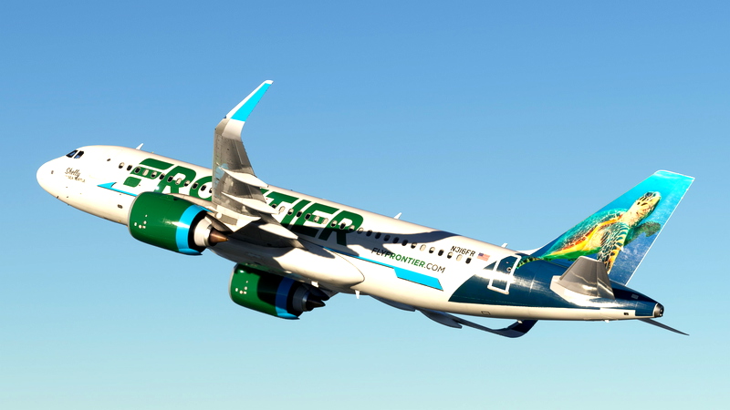 iniBuilds A320 NEO Frontier | Shelly the Sea Turtle | N316FR for Microsoft Flight Simulator | MSFS