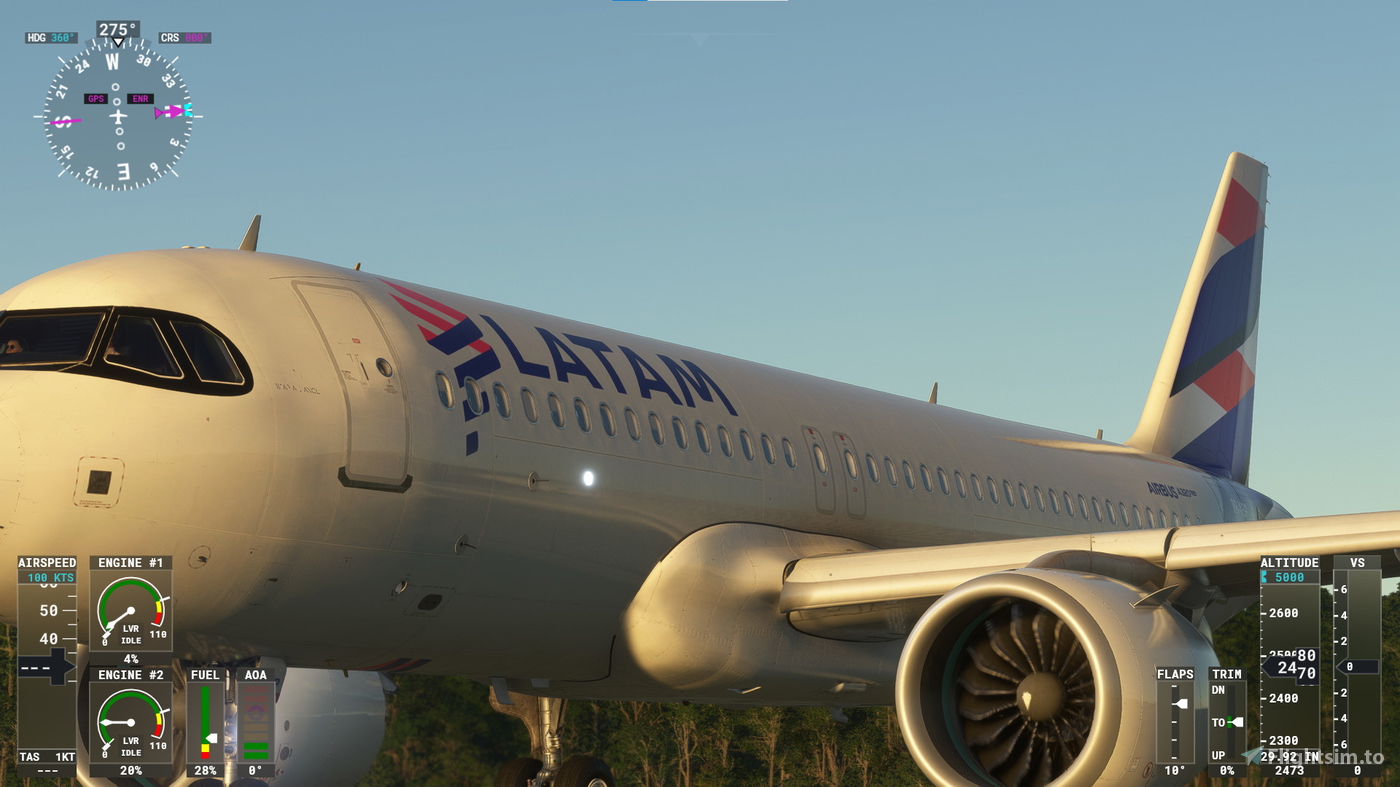 IniBuilds A320 NEO Latam Airlines Brasil PW engine. Engine by: KiwiFlightSim Livery by ...