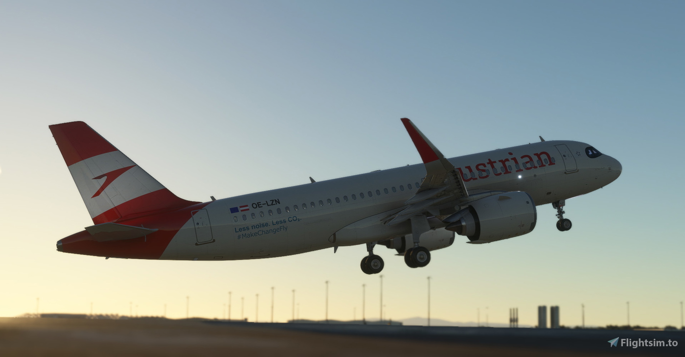 Inibuilds A320neo Austrian Airlines OE-LZN for Microsoft Flight Simulator | MSFS