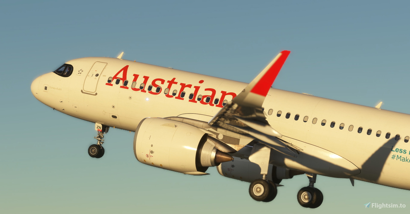 Inibuilds A320neo Austrian Airlines OE-LZN 对于 Microsoft Flight Simulator | MSFS