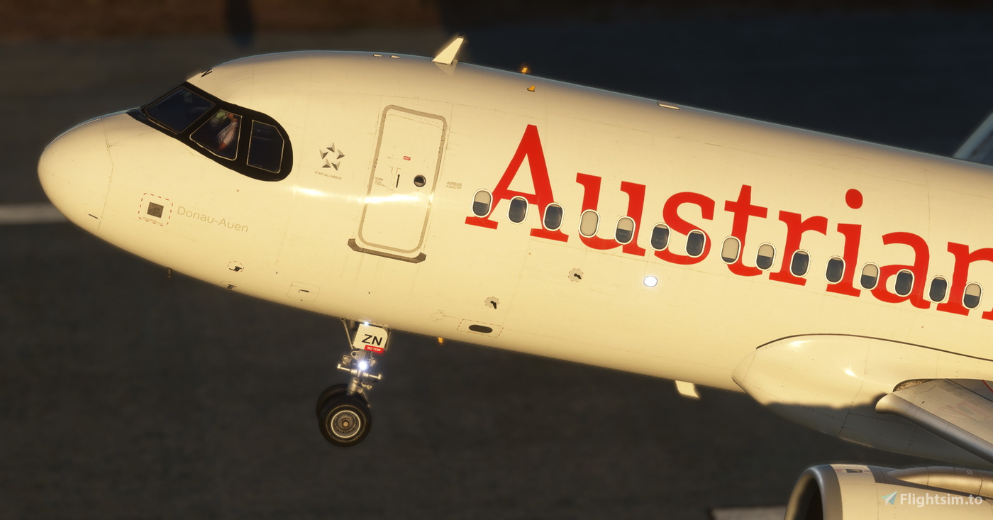 Inibuilds A320neo Austrian Airlines OE-LZN 对于 Microsoft Flight Simulator | MSFS