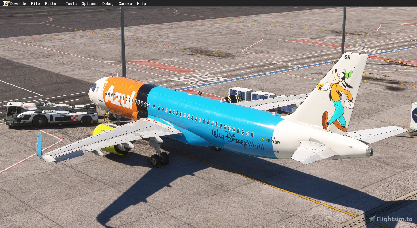 Inibuilds A320neo Azul Linhas Aéreas Pateta Livery (PR-YSR) para Microsoft Flight Simulator | MSFS
