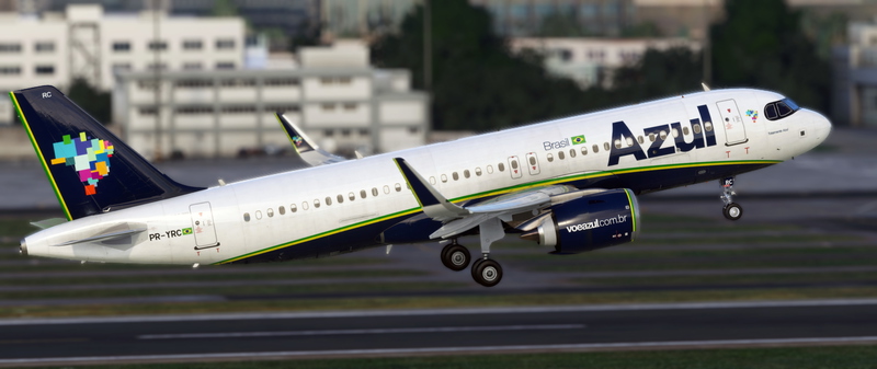 iniBuilds A320neo v2 Azul Linhas Aéreas Brasileiras PR-YRC para Microsoft Flight Simulator | MSFS