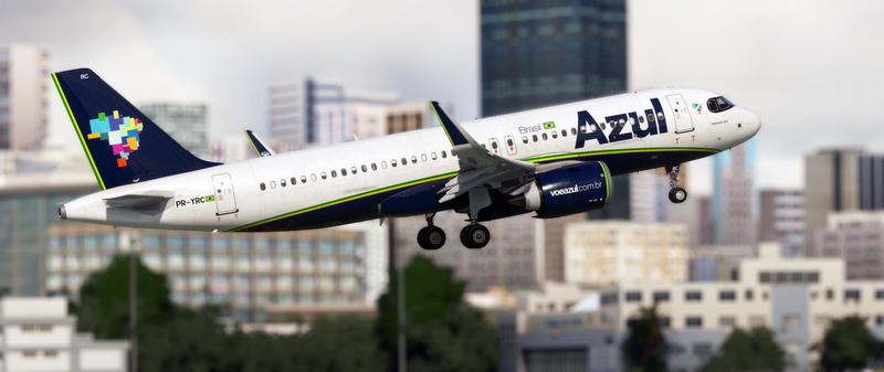 iniBuilds A320neo v2 Azul Linhas Aéreas Brasileiras PR-YRC para Microsoft Flight Simulator | MSFS