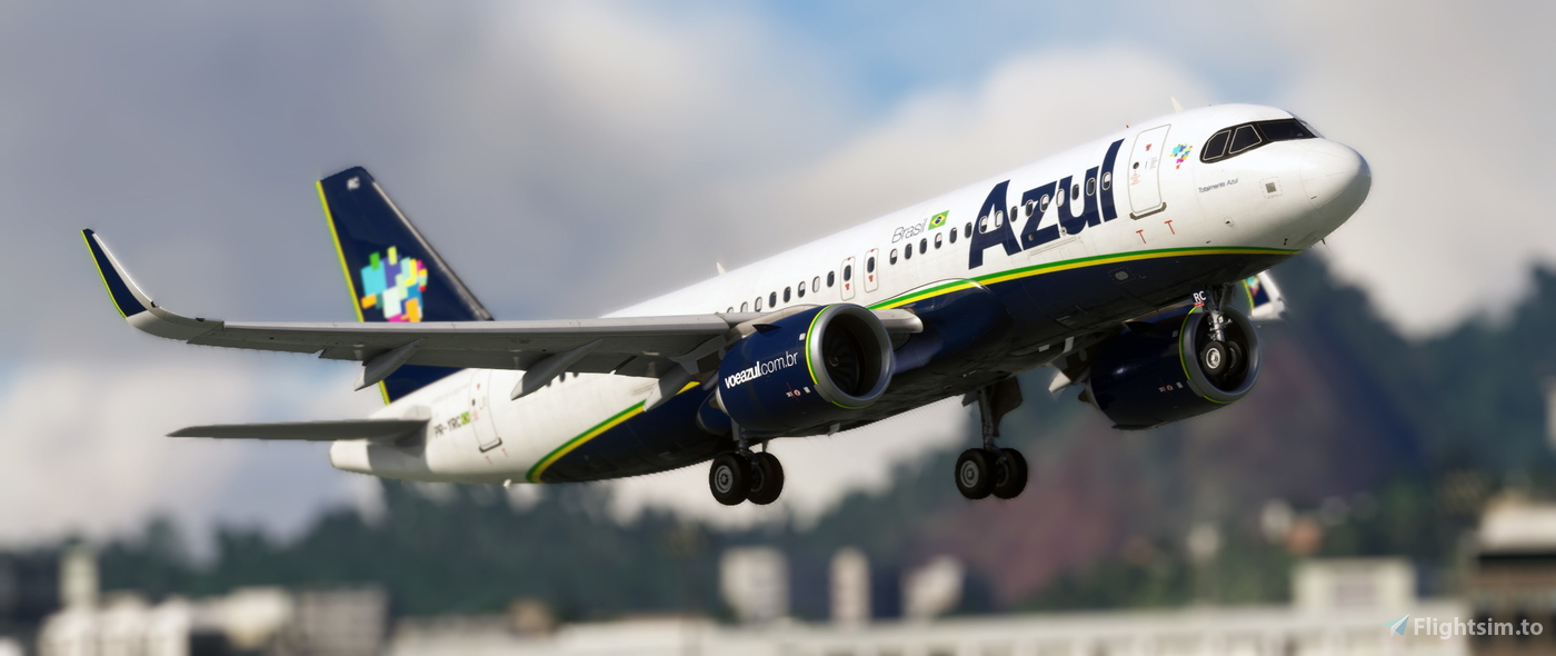 iniBuilds A320neo v2 Azul Linhas Aéreas Brasileiras PR-YRC para Microsoft Flight Simulator | MSFS