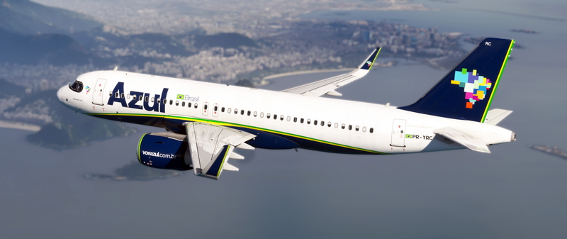 iniBuilds A320neo v2 Azul Linhas Aéreas Brasileiras PR-YRC para Microsoft Flight Simulator | MSFS