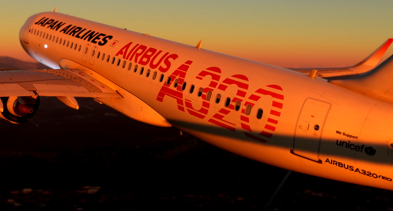 inibuilds A320neo v2 Japan Air lines with Airbus A320 Logo (Fictional ...