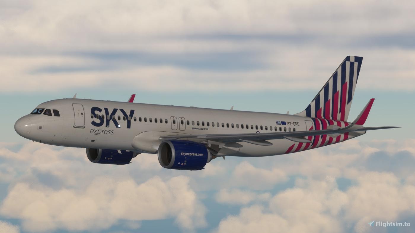 iniBuilds Airbus A320Neo Sky Express Pack | 4K for Microsoft Flight Simulator | MSFS