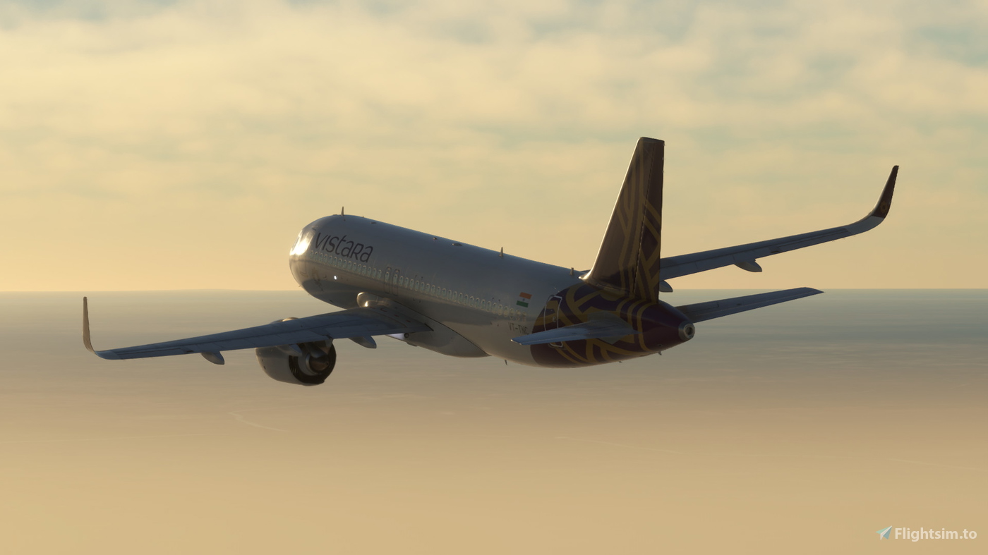 iniBuilds Airbus A320Neo Vistara | 4K pour Microsoft Flight Simulator | MSFS
