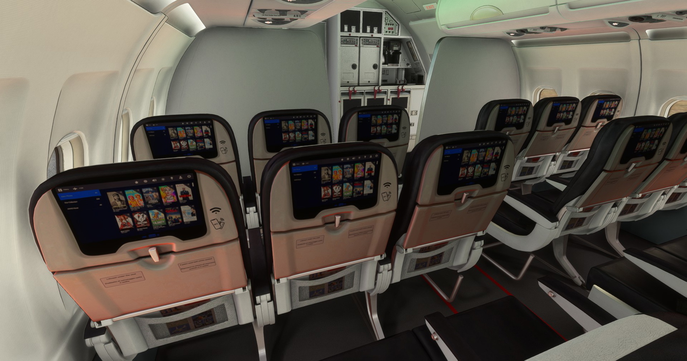 Italia cabin light Fenix A320 Ceo 对于 Microsoft Flight Simulator | MSFS