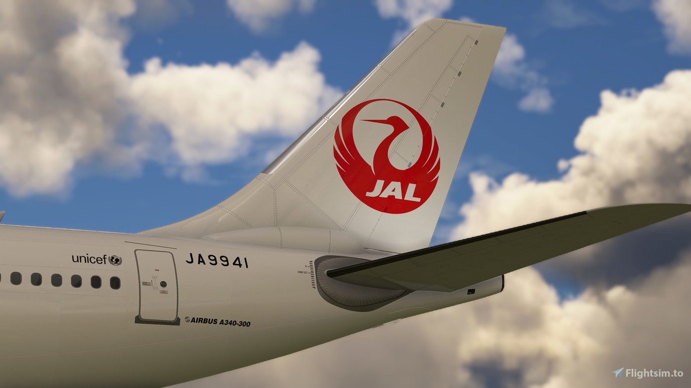 Japan Airlines (JAL) LVFR A340 Fictional のために Microsoft Flight Simulator | MSFS