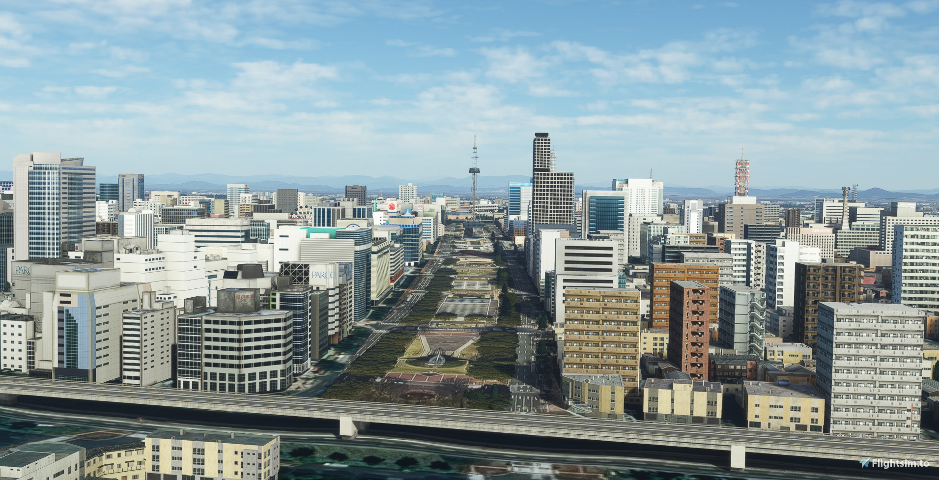 SamScene3D - Japan City Nagoya for Microsoft Flight Simulator | MSFS
