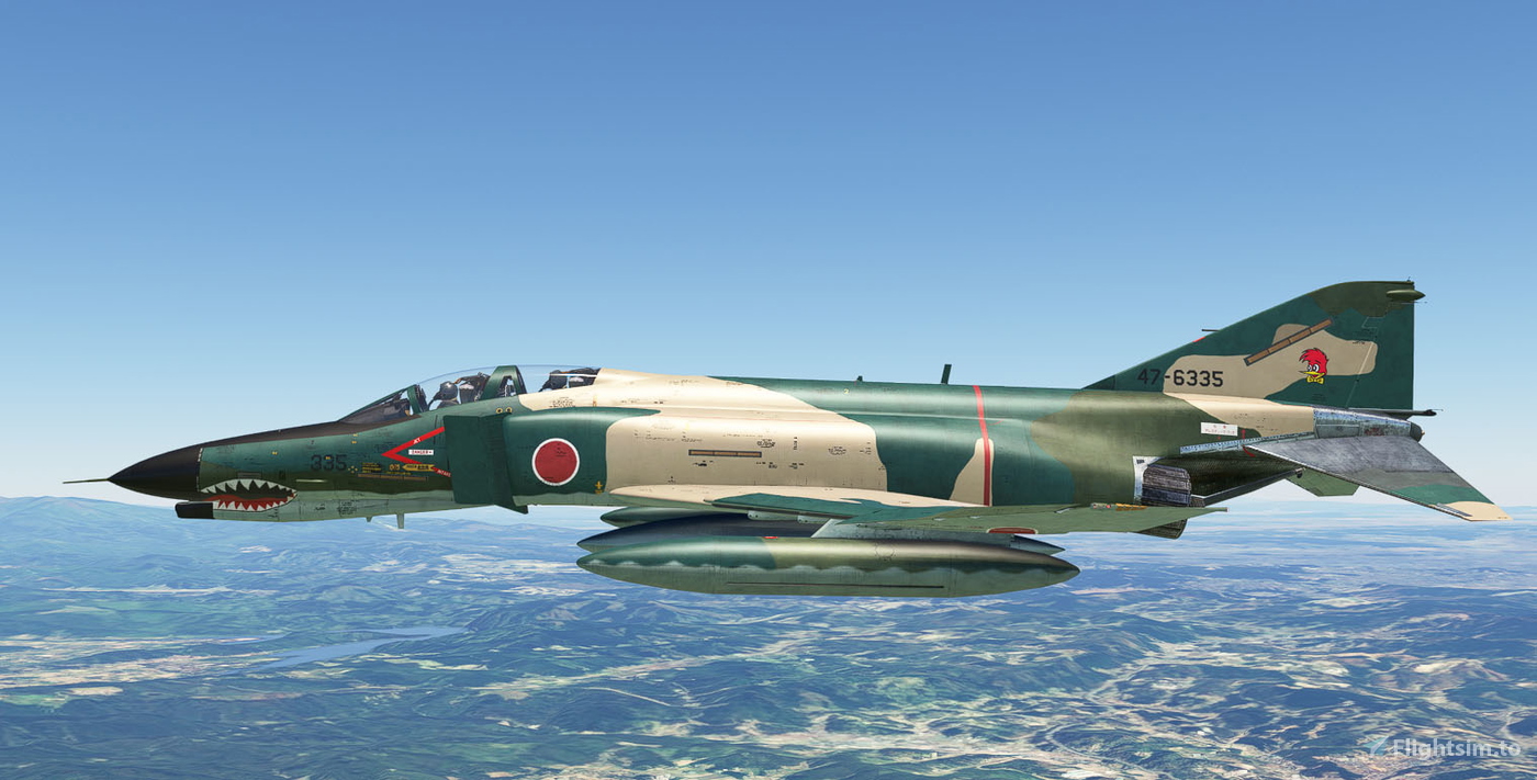 JASDF RF-4EJ 501SQ for Milviz (Conversion F-4 / F4 ) F-4E Phantom II の ...