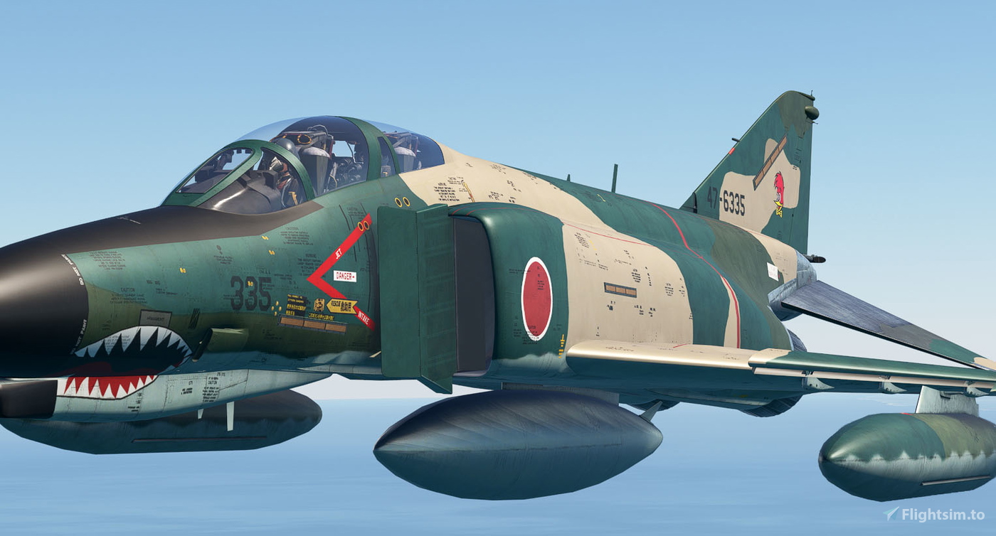 JASDF RF-4EJ 501SQ for Milviz (Conversion F-4 / F4 ) F-4E Phantom II の ...